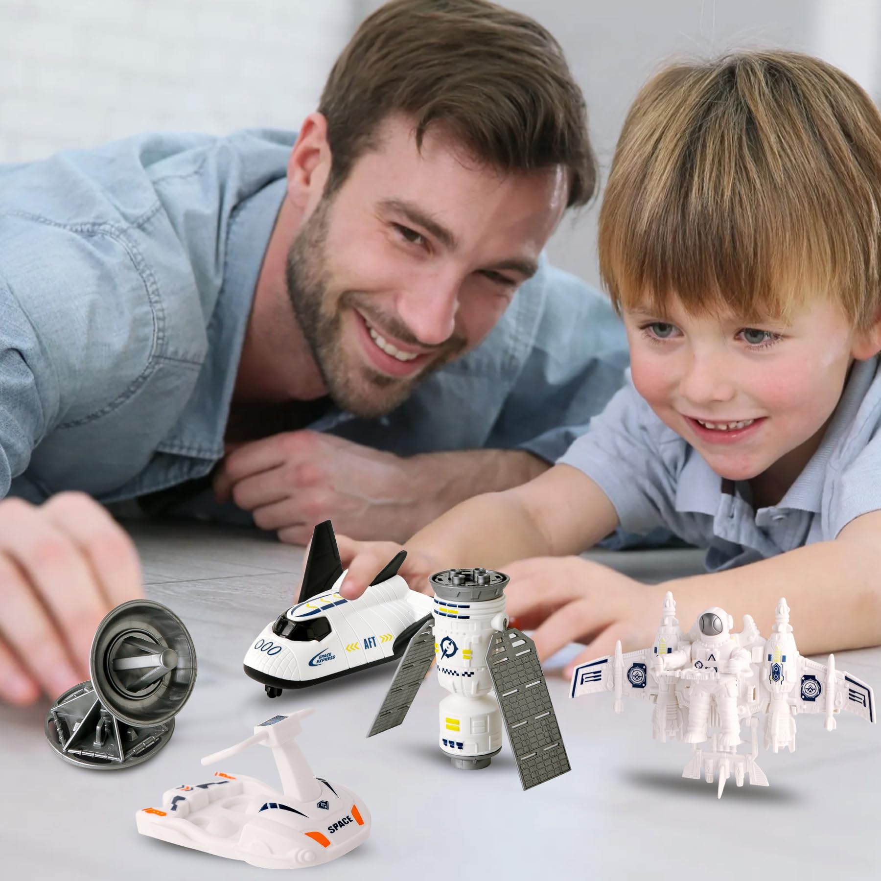 Wbzle Space Shuttle Toy, Astronaut Toys Playset, Outer Space Toys for ...