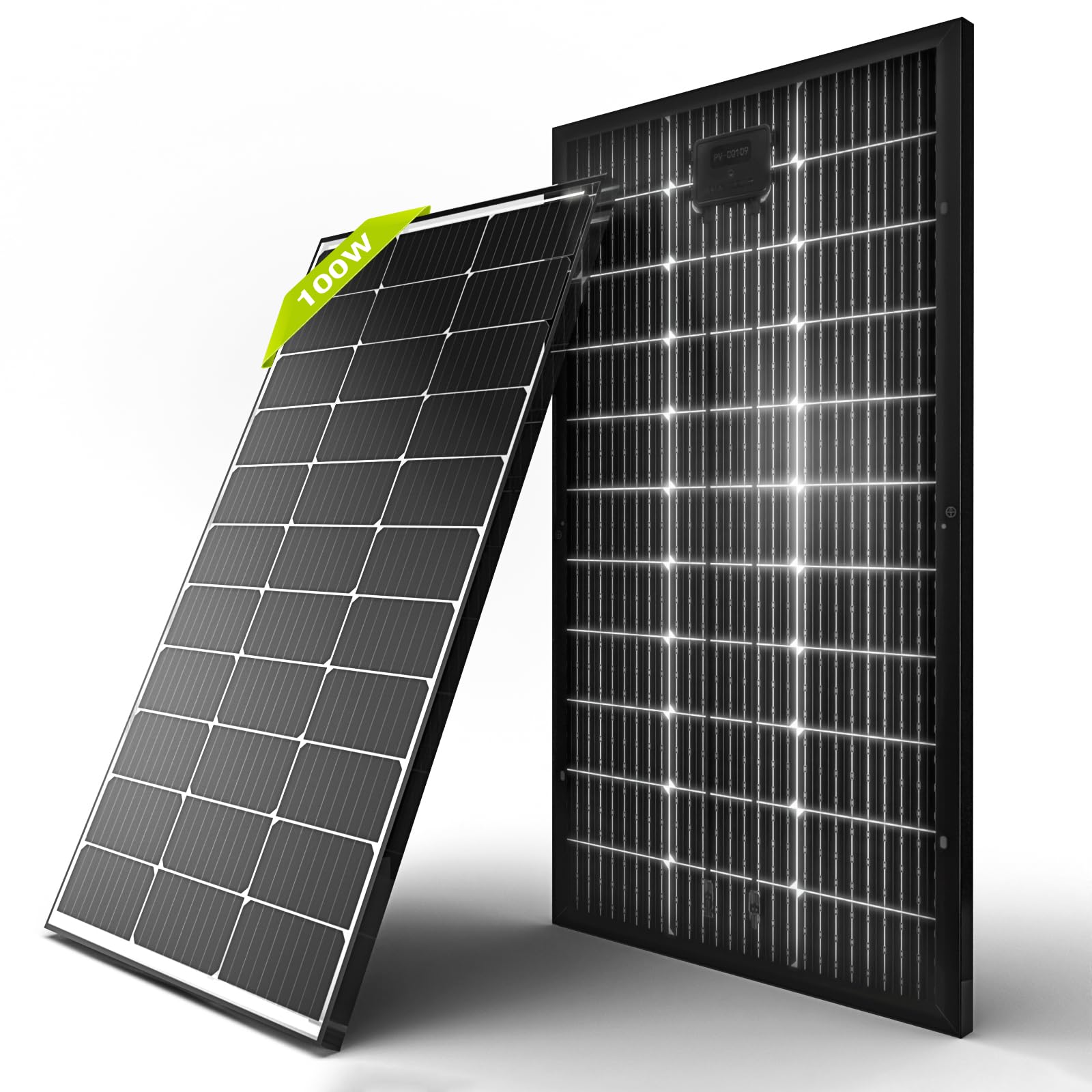 Mua Newpowa Bifacial 100 Watt 12 Volt Solar Panel, 10BB Monocrystalline ...
