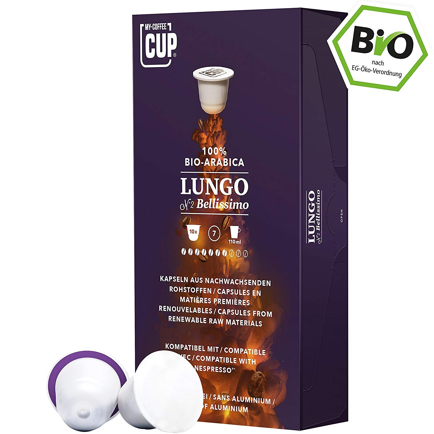 BIO Kaffeekapseln von My-CoffeeCup | Kompatibel mit Nespresso ...