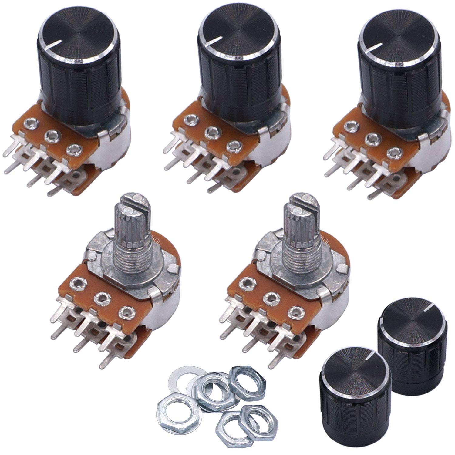 Mua 5pcs Potentiometers 5K Ohm,Volume Control Potentiometer,6 Pins ...