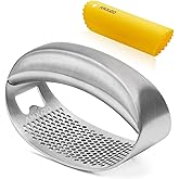 Amazon.com: Garlic Rocker Press, Stainless Steel Garlic Crusher ...