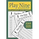 Amazon.com: Play Nine: The Card Game of Golf! Original Score Cards- 3 ...