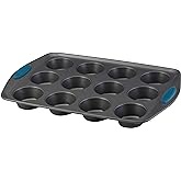 Amazon.com: Farberware Nonstick Bakeware 12-Cup Muffin Tin / Nonstick ...