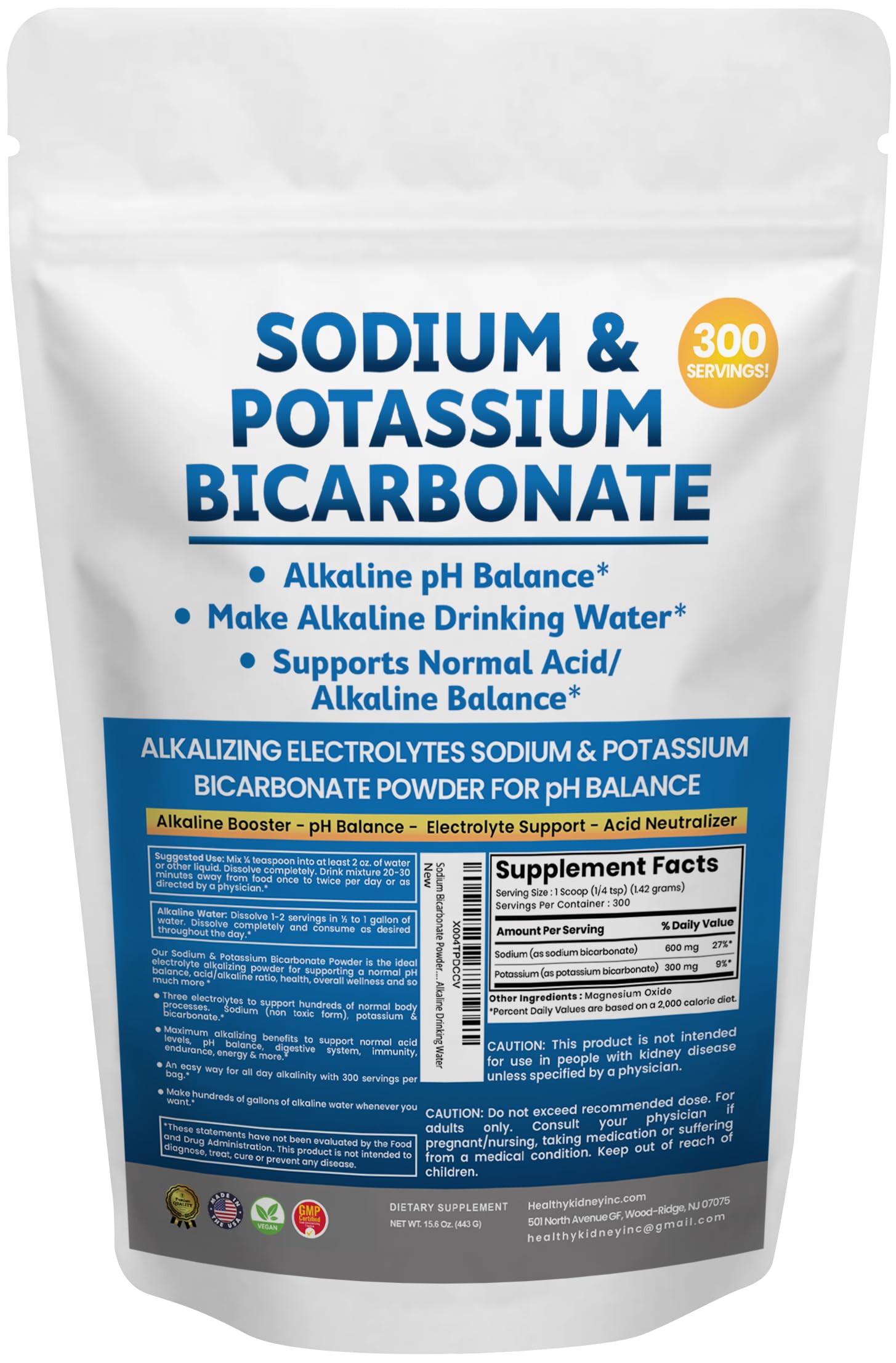 Mua Sodium Bicarbonate Powder & Potassium Bicarbonate Powder pH Balance ...