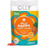 Amazon.com: OLLY Hello Happy Gummy Worms, Mood Balance Support, Vitamin ...
