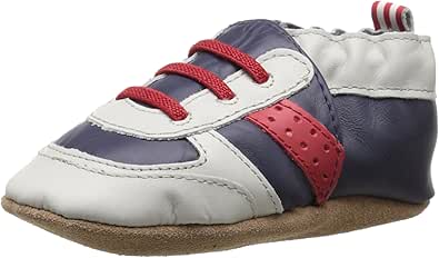 Amazon.com | Robeez Boys Soft Soles, Navy/Red, 6-12 Months M US Infant ...