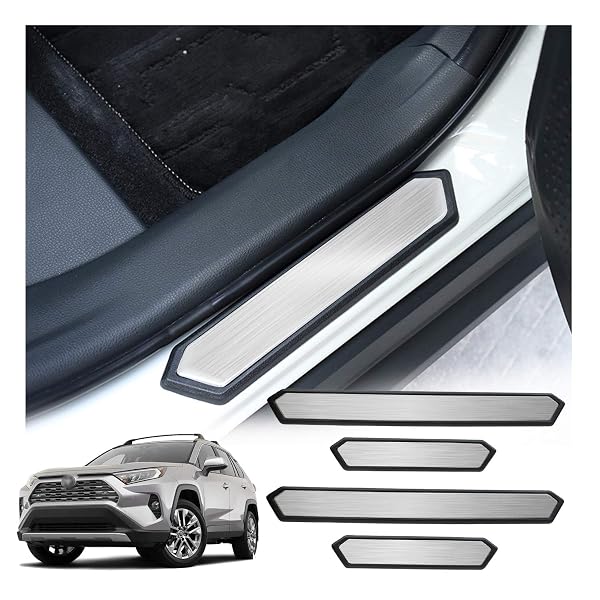 RAV4 Interior Accessories,RAV4 Door Sill Protector Compatible for ...
