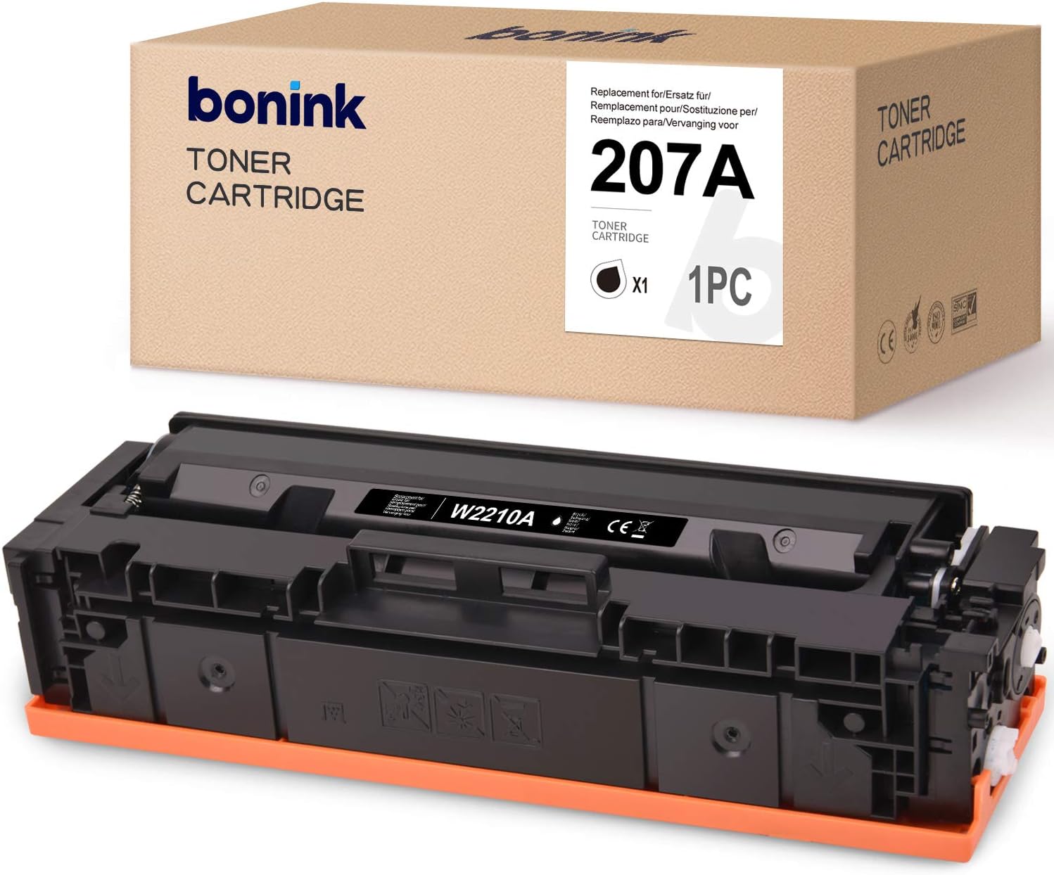 [Without Chip] BONINK Compatible HP 207A W2210A 207X W2210X Black Toner ...