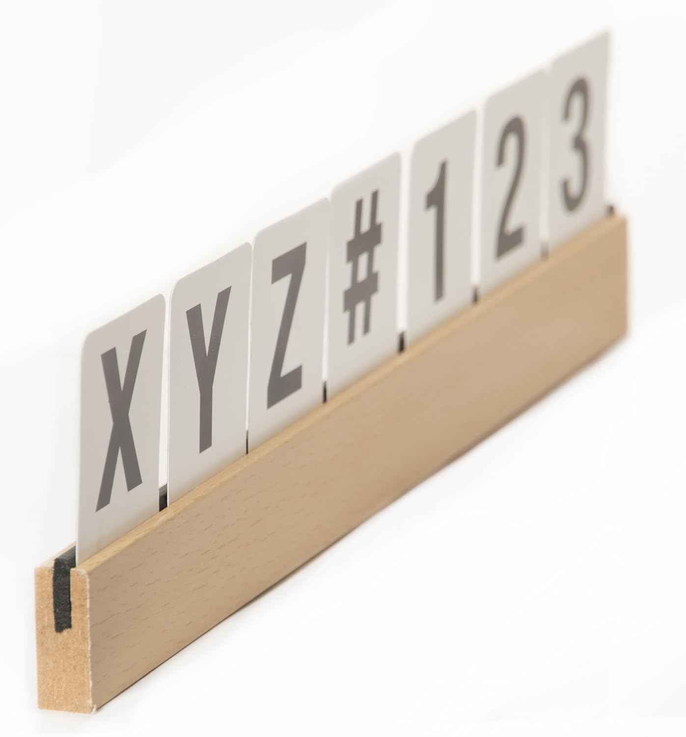 Securit Letter Shelf,Including Letters & numbers-1m-Teak, Wood 20 x 35. ...
