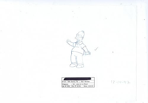 The Simpsons Original Production Hand Drawn Product Concept HOMER ...