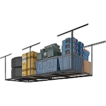 Ceiling Mounted Storage Heavy Duty Overhead Garage Storage Lift Hoist ...