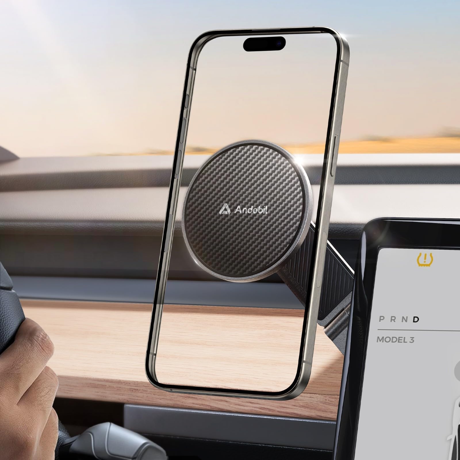 andobil 2024 Upgraded Tesla Phone Mount [Strong Magnet & Foldable ...