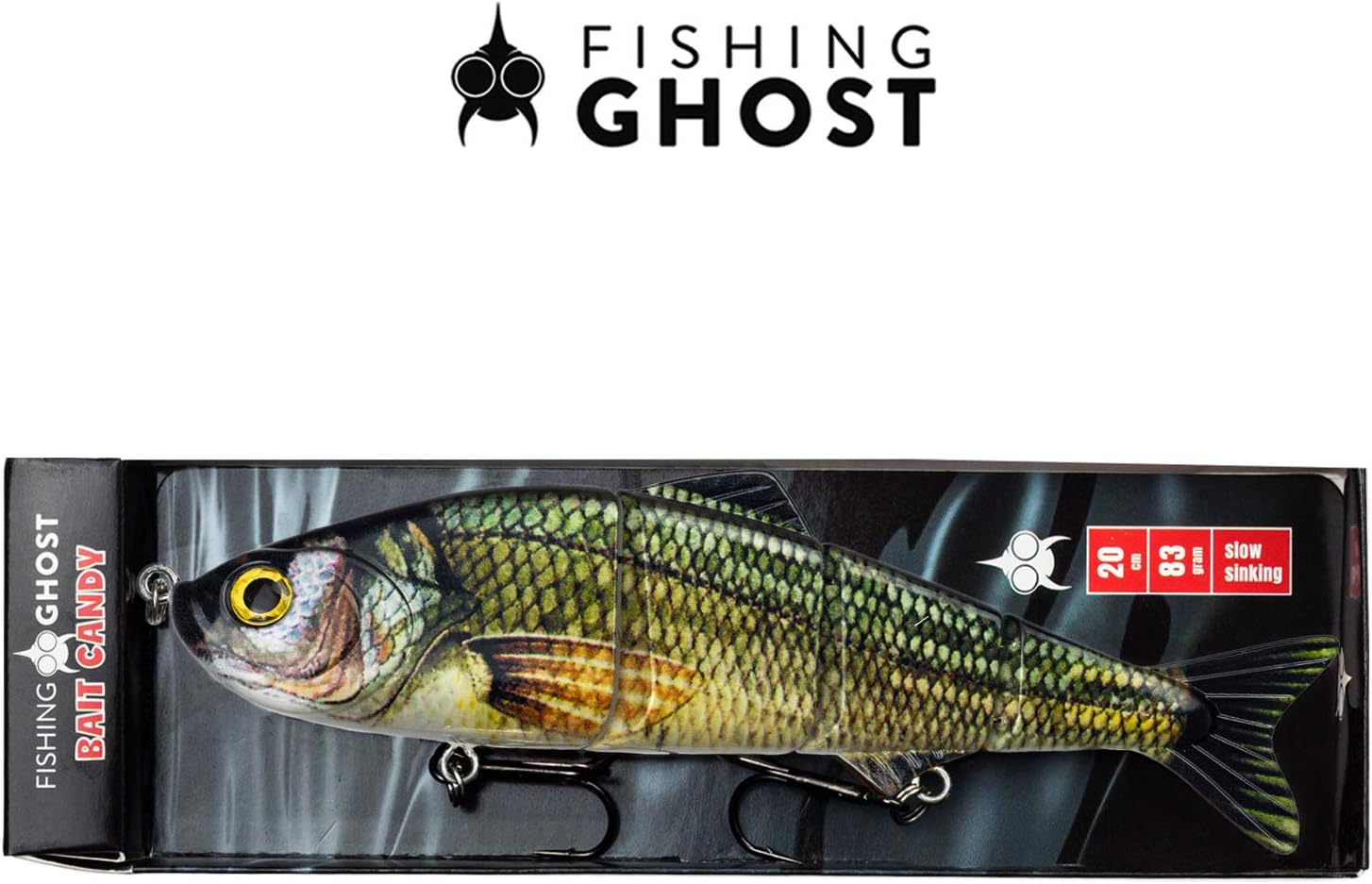 FISHINGGHOST Pike Lures Swimmbait Candy, 2.9oz, 7.9in, Swimbait Lures ...