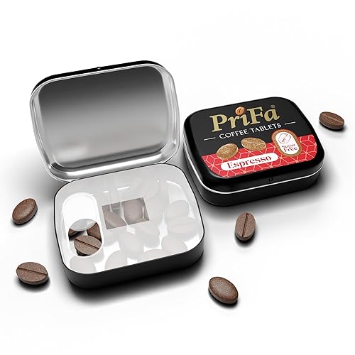 PriFa Coffee Tablets, Pocket Coffee Espresso To Go - Unsweetened Real ...