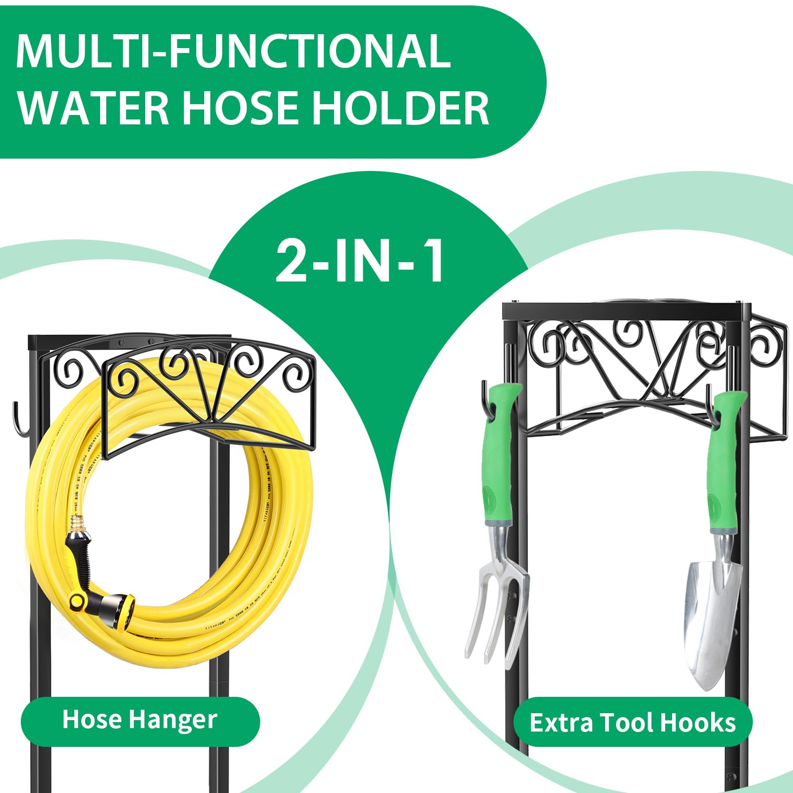 Mua TomCare Garden Hose Holder Upgraded 4 Spikes Water Hose Holder with ...