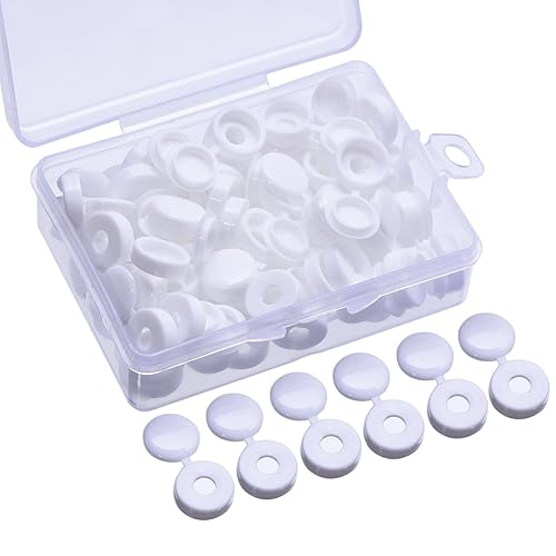 60 Pieces Screw Cap Plastic Screw Covers for Number 6 and 8 Screws with ...