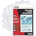Amazon.com : 11 x 17 Sheet Protectors, Portrait View,25 Pack, Top ...