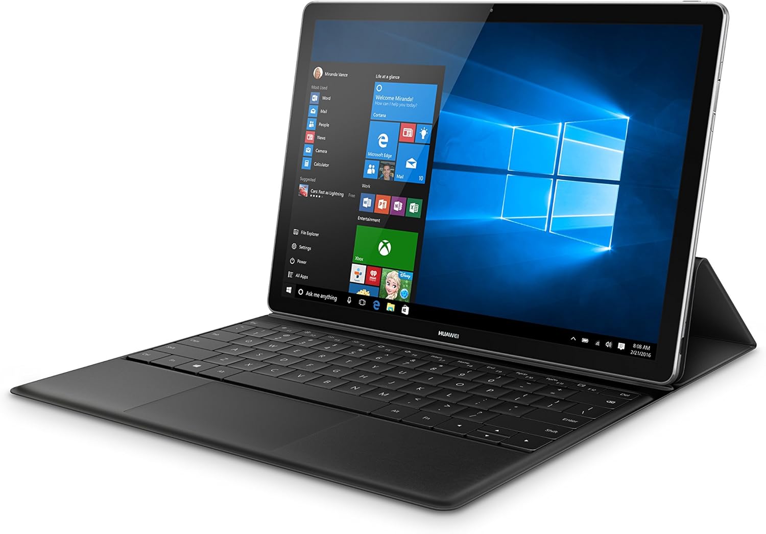 Huawei Matebook PC Portable 2-en-1 Tactile 12" QHD Noir (Intel Core M5 ...