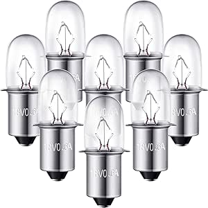 8 Packs 780287001 Flashlight Bulbs Flashlight Replacement Bulbs ...