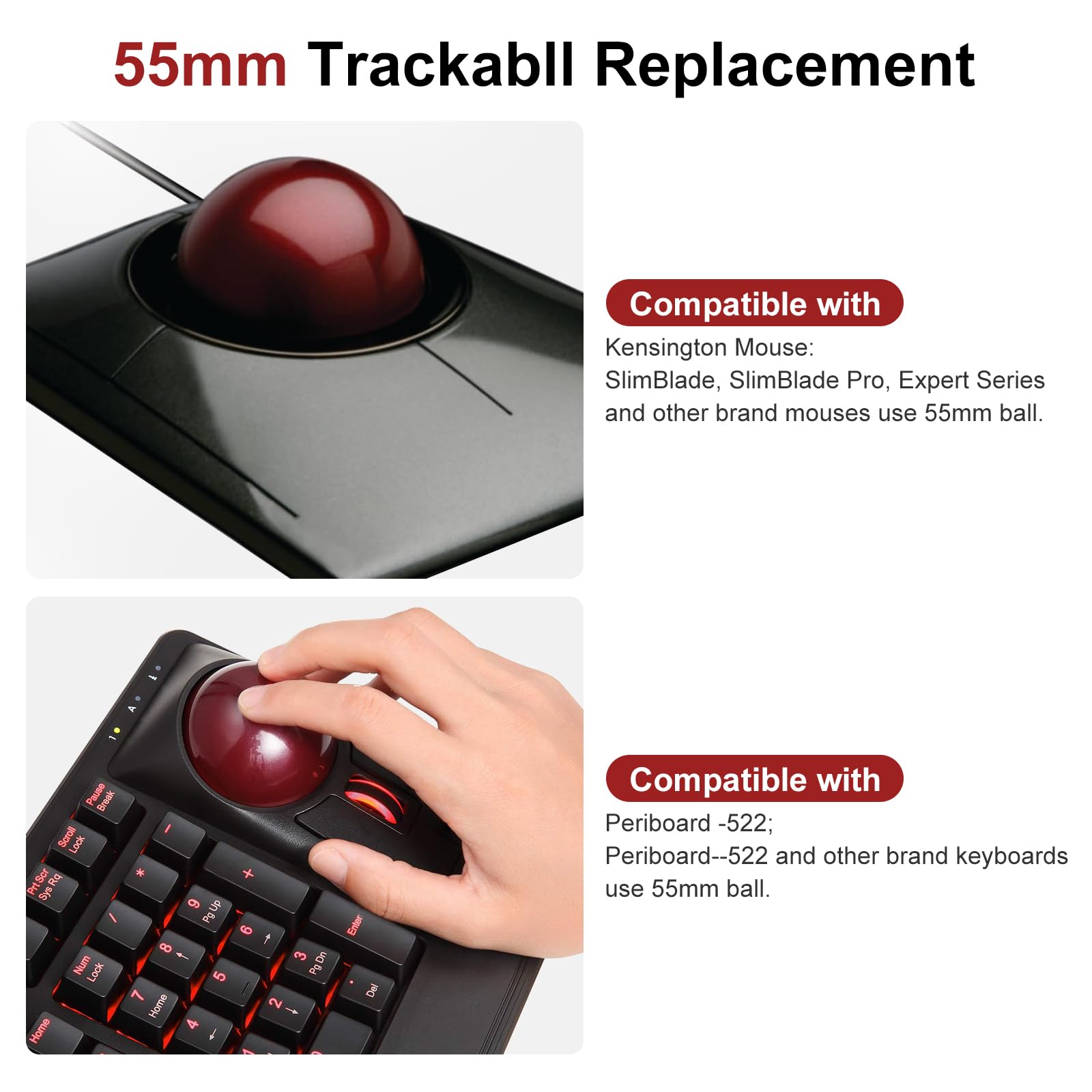 Mua SANWA 55mm Trackball, 2.17in Replacement Ball for Kensington ...