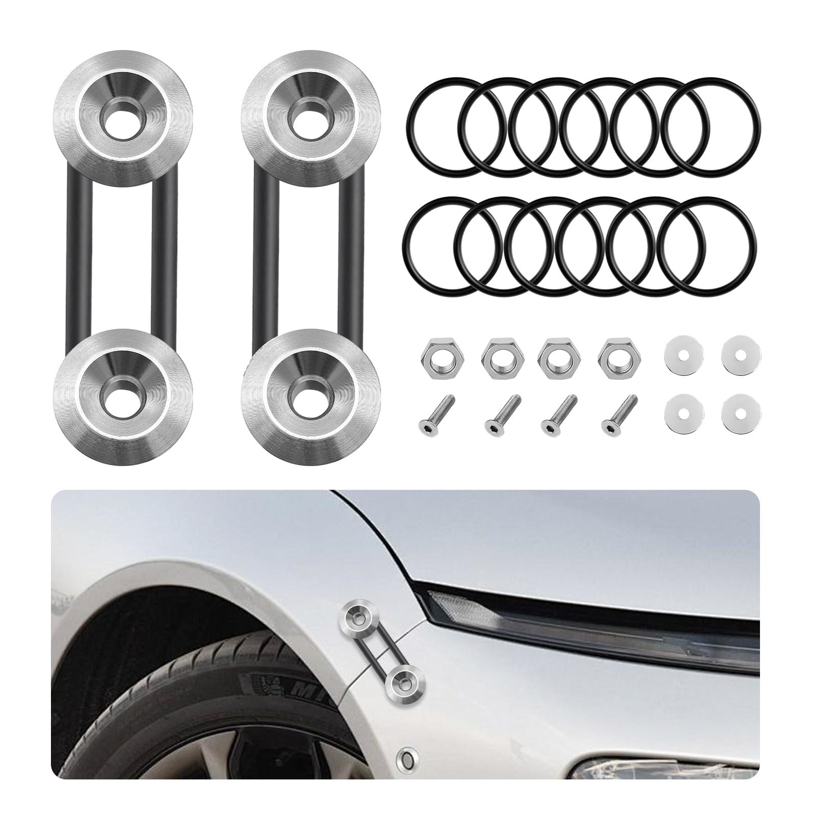 Mua Bumper Quick Release, Front Rear Bumper Fasteners Quick Release Kit ...