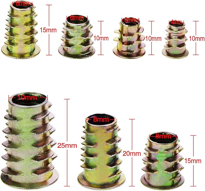 M5 M6 M8 M10 M12 M14 M16 304 Inserts filetés Insert de réparation ...