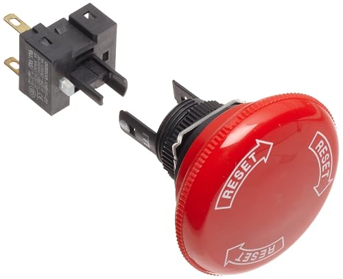 Omron A165E-S-03U Emergency Stop Operation Unit and Switch, Solder ...