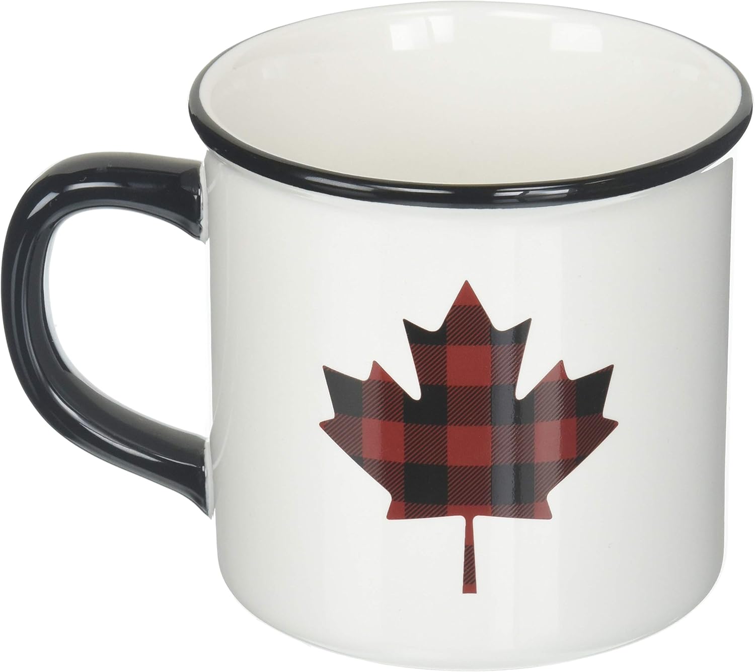 Amazon.com: Abbott Collection 27-CN Plaid Maple Leaf Mug, 1 EA: Home ...