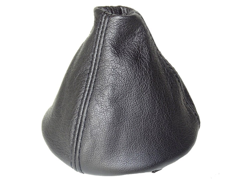 Gear Stick Gaiter + Plastic Frame Black Genuine Leather: Amazon.co.uk ...