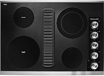 Amazon.com: KitchenAid 30 in. Electric Downdraft Cooktop Stainless ...