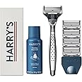 Amazon.com: Harry's Shaving Kit for Men - Razor Handle, 5 Razor Blade Refills, Foaming Shave Gel ...