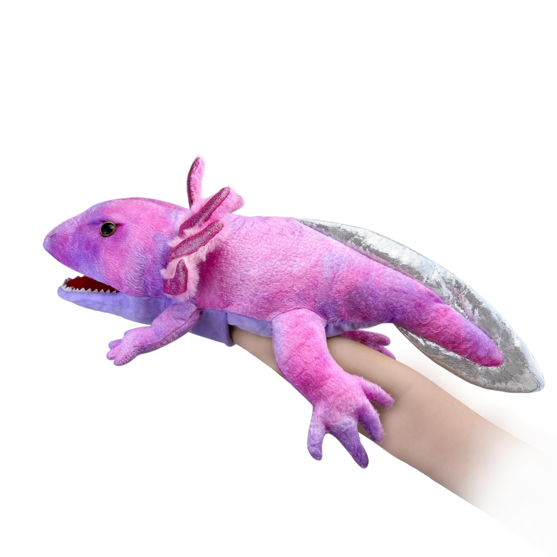 okegztoa Puppets Hand Puppet Axolotl Plush Puppet,Soft Stuffed Animal ...
