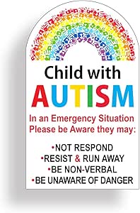 Amazon.com: Autism Awareness Sticker Car Safety Decal for Child in ...