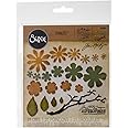 Amazon.com: Sizzix, Multi Color, Thinlits Die Set 661806, Tattered Florals by Tim Holtz, 21 Pack ...
