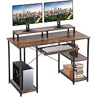 Amazon.com: FDW Computer Desk 46" Gaming Writing Desk with Keyboard ...