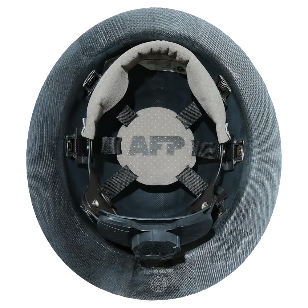 Mua AFP Fiber Full Brim Hard Hat | 6 Point Ratchet Suspension | OSHA ...