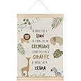 Amazon.com: Qvapt Woodland Nursery Wall Decor,Woodland Animal Nursery ...