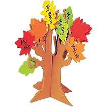 Plantilla De Arbol De Accion De Gracias
