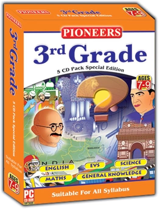 Pioneers Grade 3 English EVS Science Maths GK CD Pack Of 5 Universal pioneers-grade-3-english-evs-science-maths-gk-cd-pack-of-5-universal