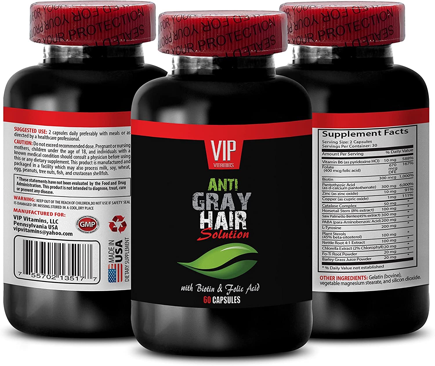 Mua grey hair away - ANTI GRAY HAIR FOR MEN AND WOMEN - folic acid for ...