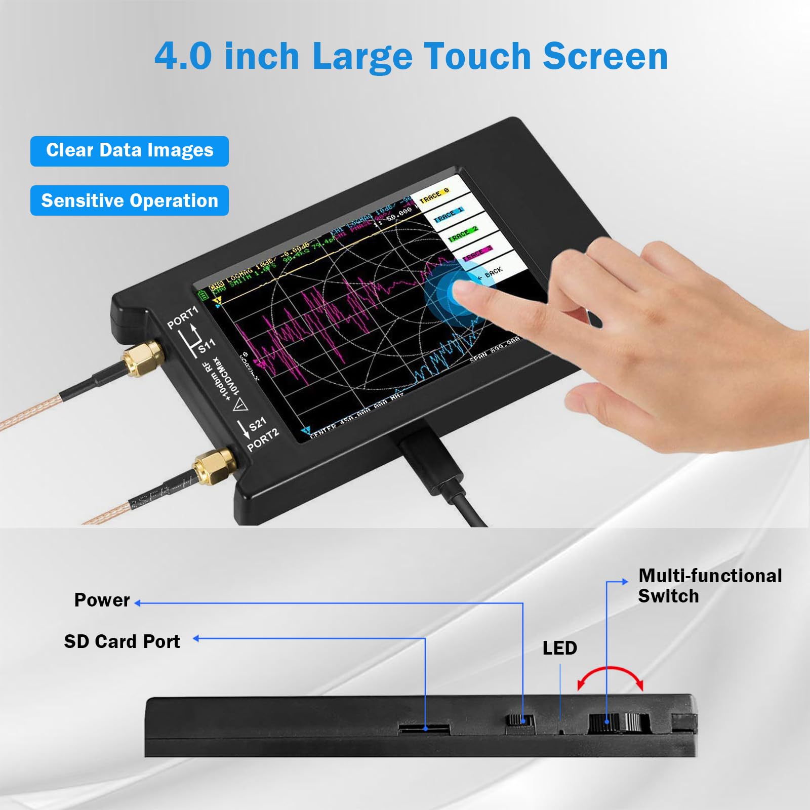 Mua AURSINC Upgrated NanoVNA-H4 Vector Network Analyzer, Lastest V4.3 ...