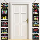 Amazon.com: Also 6 Spanish Classroom Decoration Posters - Educational ...