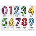 Amazon.com: Melissa & Doug See-Inside Numbers Wooden Peg Puzzle (10 pcs ...