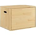 Amazon.com: MUSEHOMEINC Large Wooden Stackable Storage Boxes,1 piece ...