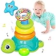 Amazon.com: Baby Toys 6-12 Months, Musical Crawling Turtle Toy with ...