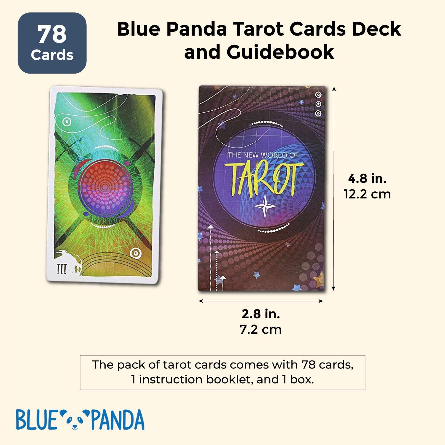 Blue Panda Tarot Cards -2 Decks, Including 78 Cards for Each Deck ...