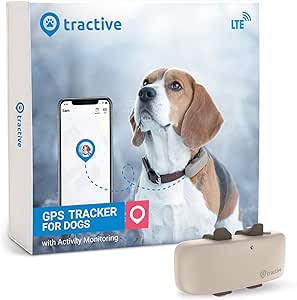 Tractive LTE GPS Dog Tracker - Location & Activity Tracker for Dogs with Unlimited Range (Newest ...