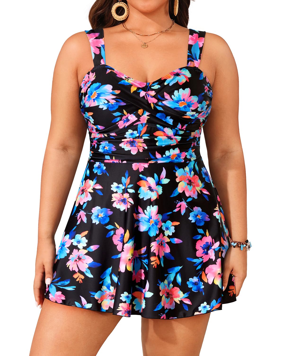 Aqua Eve Plus Size Two Piece Swimsuits for Women Tankini Bathing Suits ...