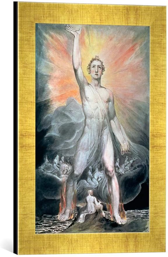 Amazon.de: Gerahmtes Bild von William Blake The Angel of Revelation, c ...