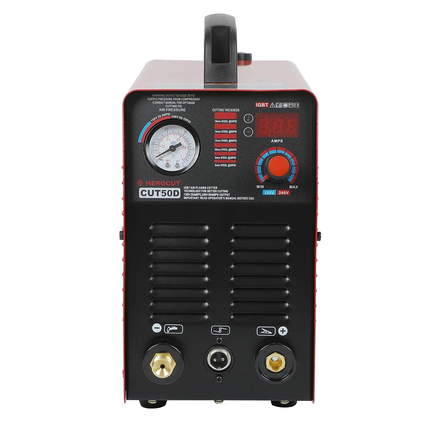 HeroCut Plasma cutter Dual Voltage 110/220v CUT50D Inverter Air Plasma ...